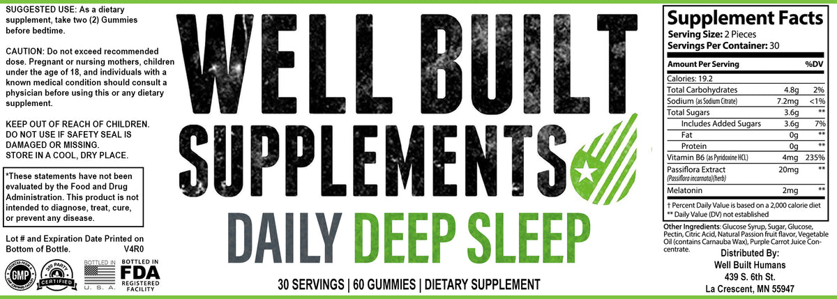 Daily Deep Sleep – Well Built Supplements